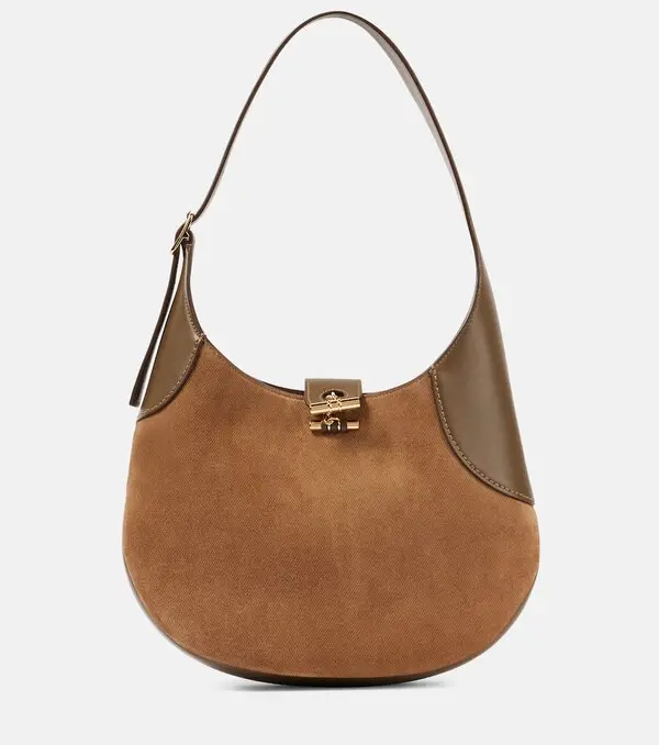 Loro Piana Bobbin Medium Leather Shoulder Bag - Brown