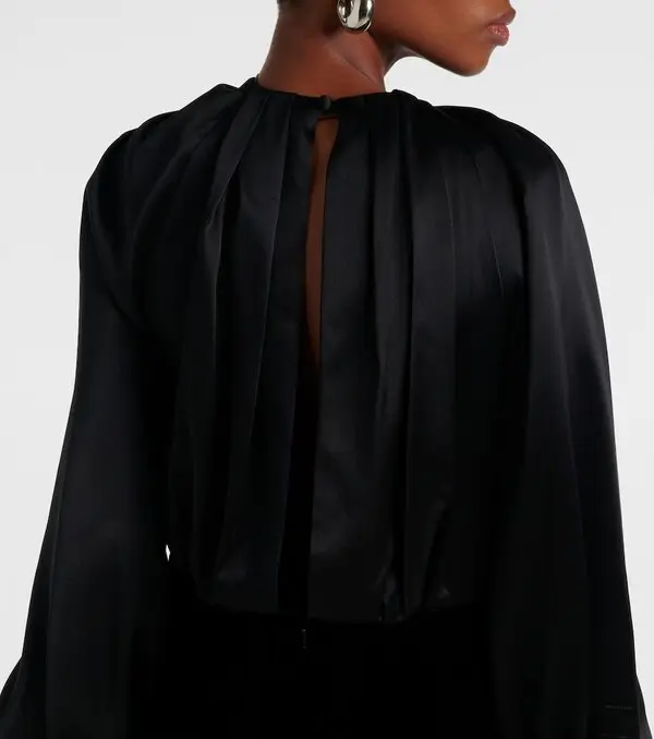 Max Mara Zarella Velvet And Satin Minidress