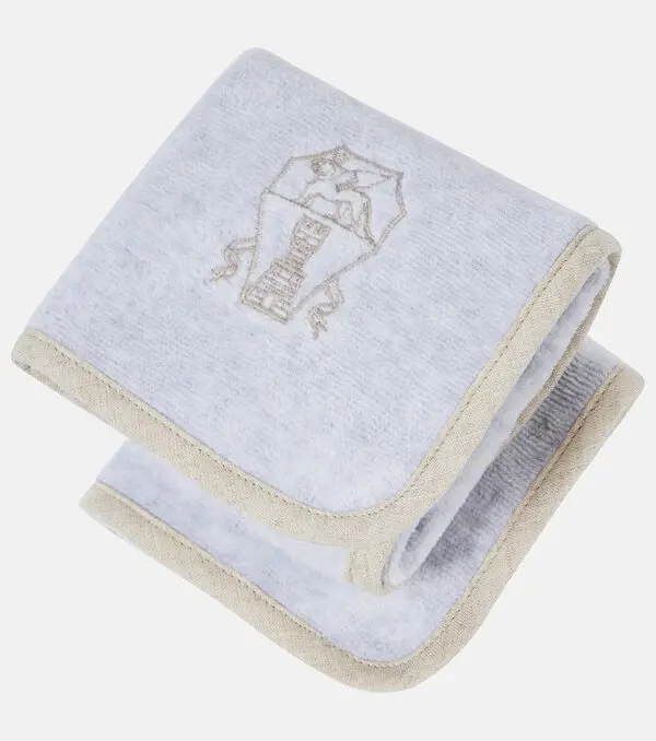 Brunello Cucinelli Set Of 2 Cotton Terry Hand Towels - Grey