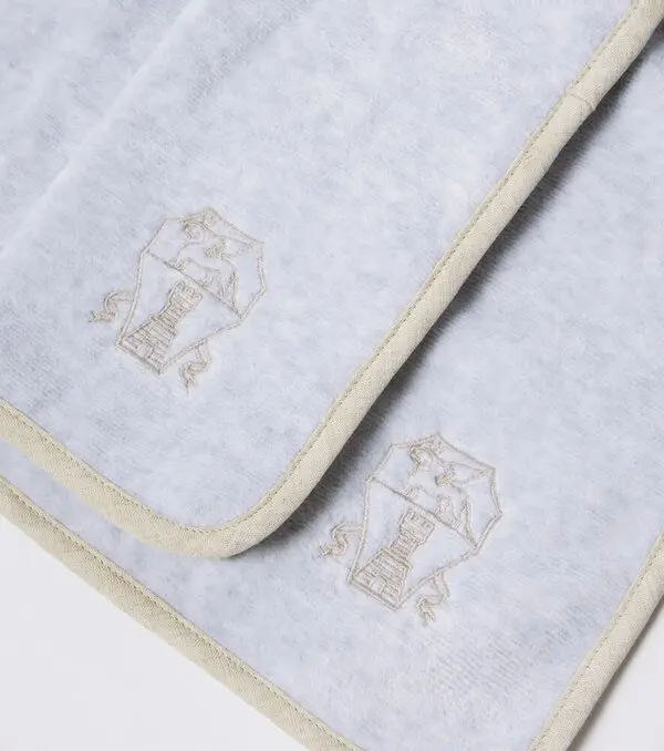 Brunello Cucinelli Set Of 2 Cotton Terry Hand Towels - Grey