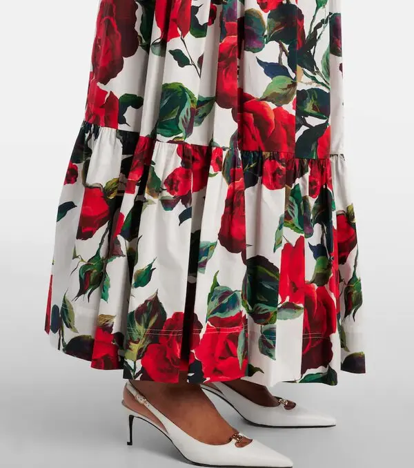 Dolce & Gabbana Floral Tiered Maxi Skirt - Multicoloured