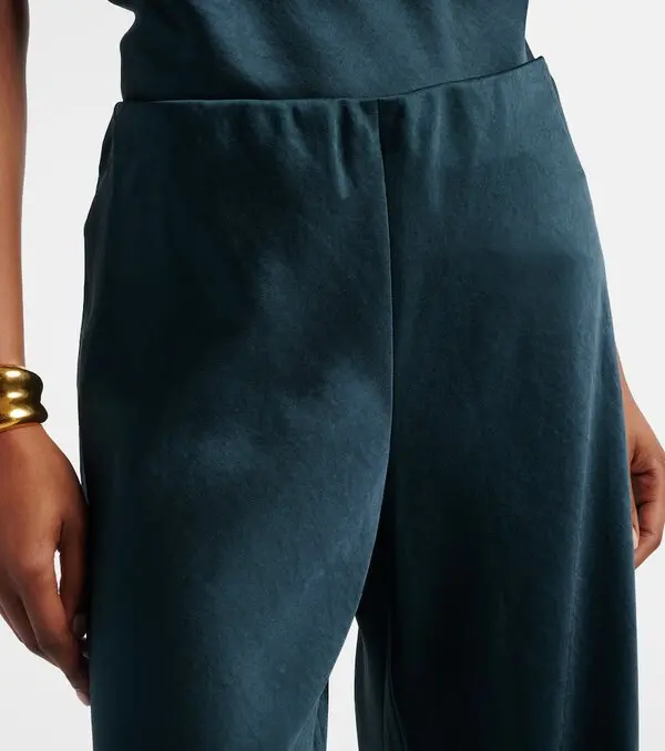 Vince High-rise Wide-leg Satin Pants - Green