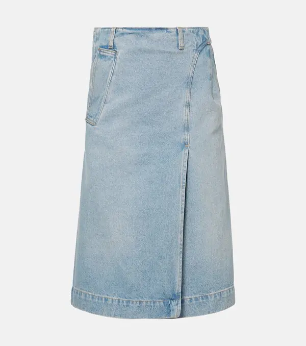 Victoria Beckham Wrap Skirt - Blue