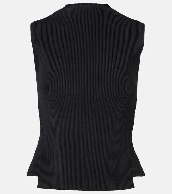 Victoria Beckham Ribbed Knit Top