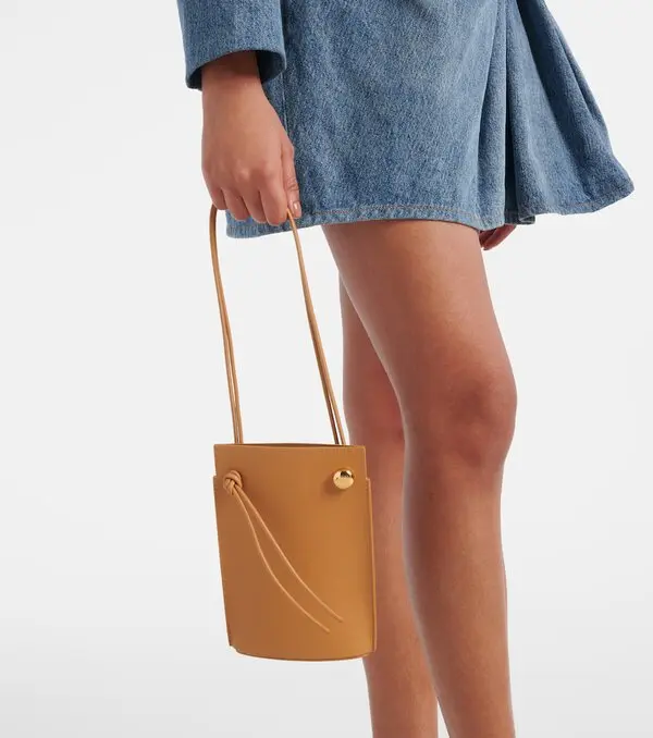Loewe Pebble Dice Leather Pouch - Neutrals