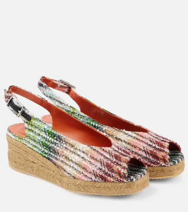 Missoni Joy 30 Wedge Espadrilles - Multicoloured