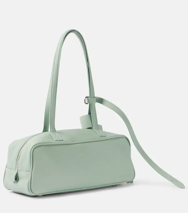 Balenciaga Carrie Small Leather Shoulder Bag - Green
