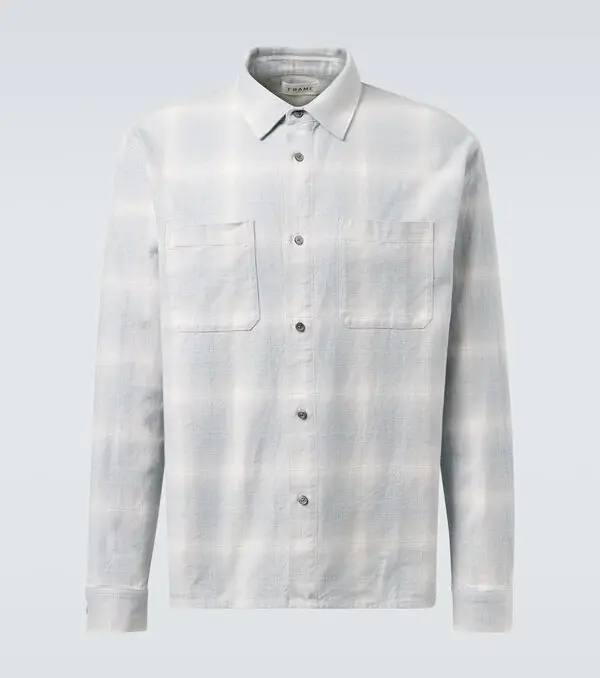 FRAME Checked Cotton Overshirt