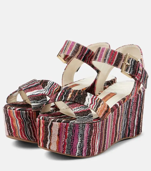 Missoni Julia Raschel Platform Sandals