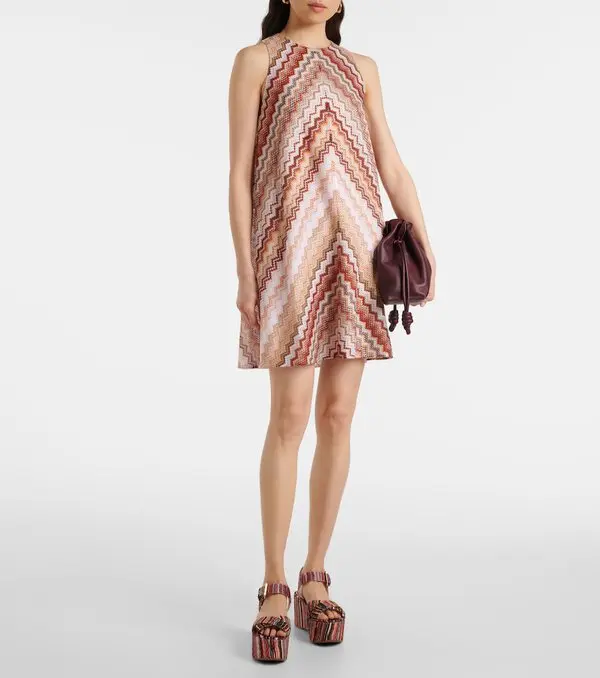 Missoni Julia Raschel Platform Sandals - Orange