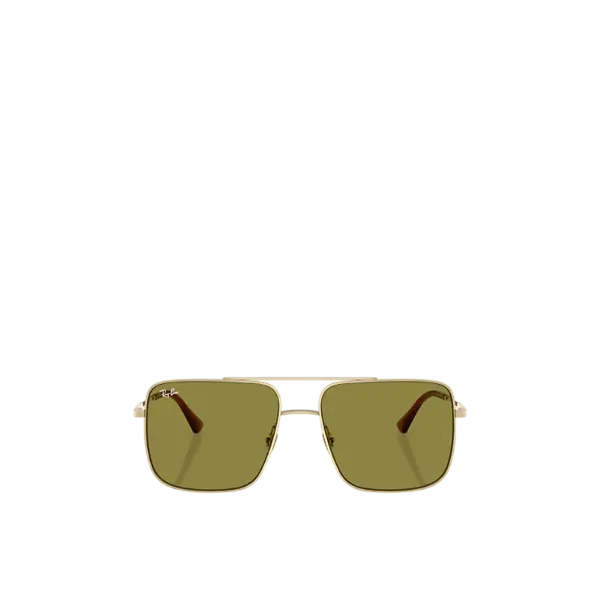 Ray-ban Square-frame Metal Sunglasses - Gold