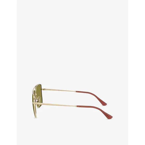 Ray-ban Square-frame Metal Sunglasses - Gold
