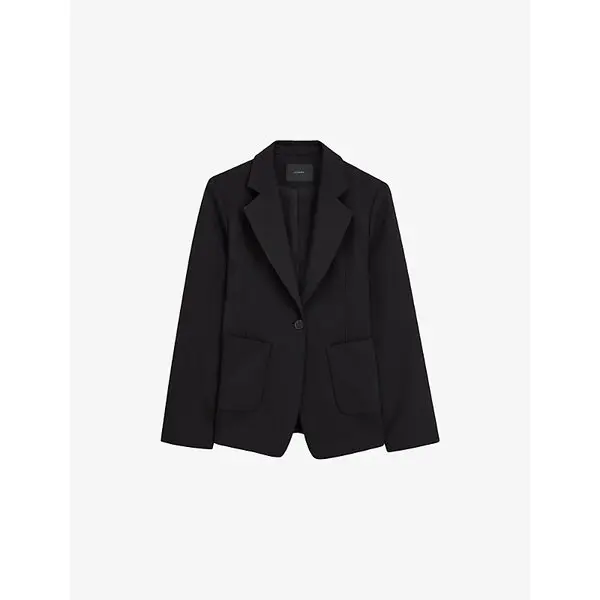 JOSEPH Glenview Single-breasted Stretch-wool Blazer - Black