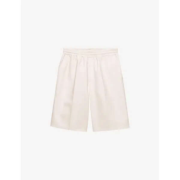 Prada Relaxed Fit Leather Bermuda Shorts