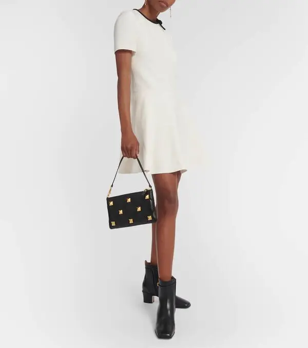 Valentino Garavani Roman Stud Quilted Leather Pouch