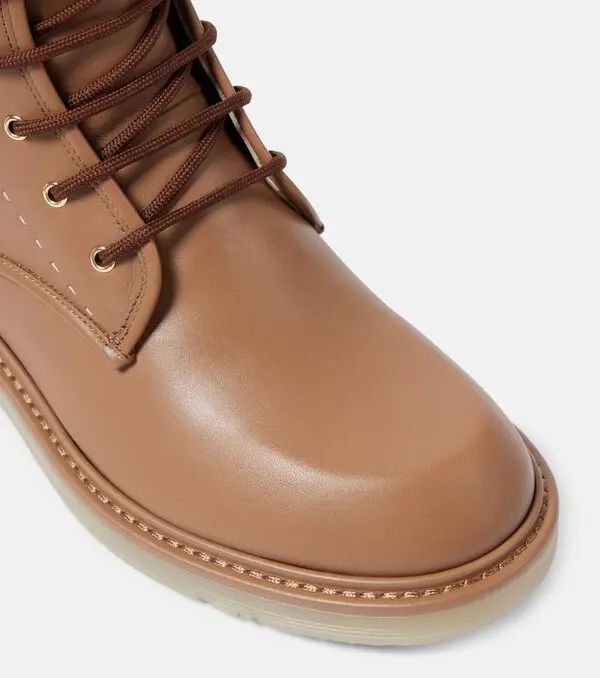 Max Mara Leather Ankle Boots