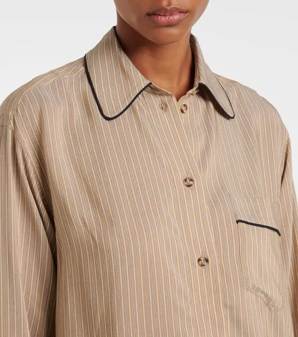 Victoria Beckham Striped Pajama Shirt