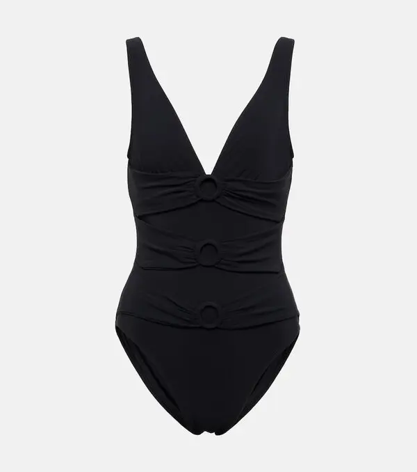 KARLA COLLETTO Morgan V-neck Swimsuit - Black