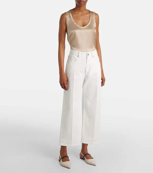 Brunello Cucinelli Mid-rise Wide-leg Jeans