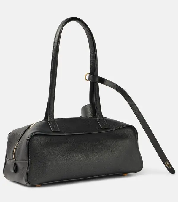 Balenciaga Carrie Small Leather Bowling Bag