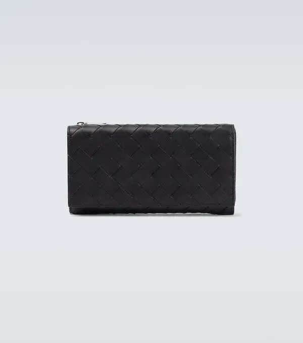 Bottega Veneta Leather Wallet - Black