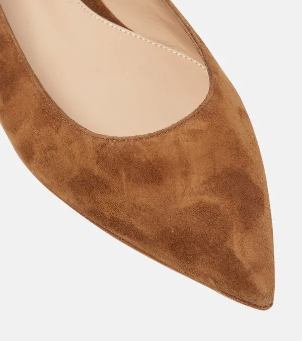 GIANVITO ROSSI Suede Ballet Flats