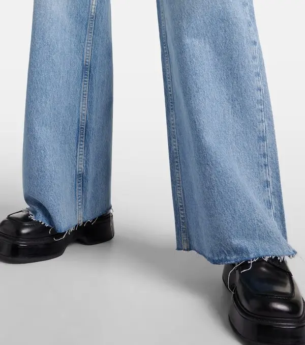 RE/DONE High-rise Wide-leg Jeans