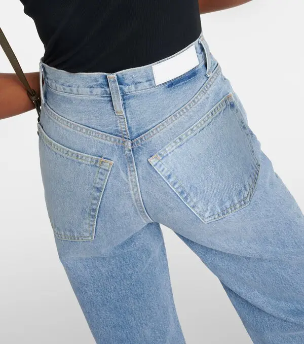 RE/DONE High-rise Wide-leg Jeans