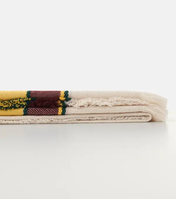 Etro Logo Embroidered Wool And Cashmere Throw