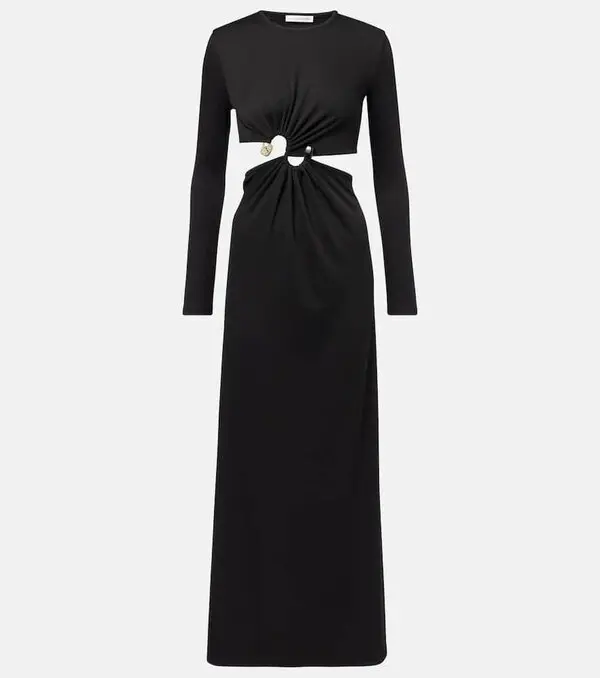 Christopher Esber S-buckle Embellished Maxi Dress - Black