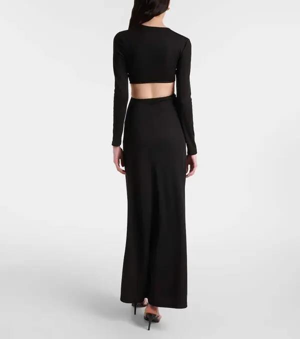 Christopher Esber S-buckle Embellished Maxi Dress