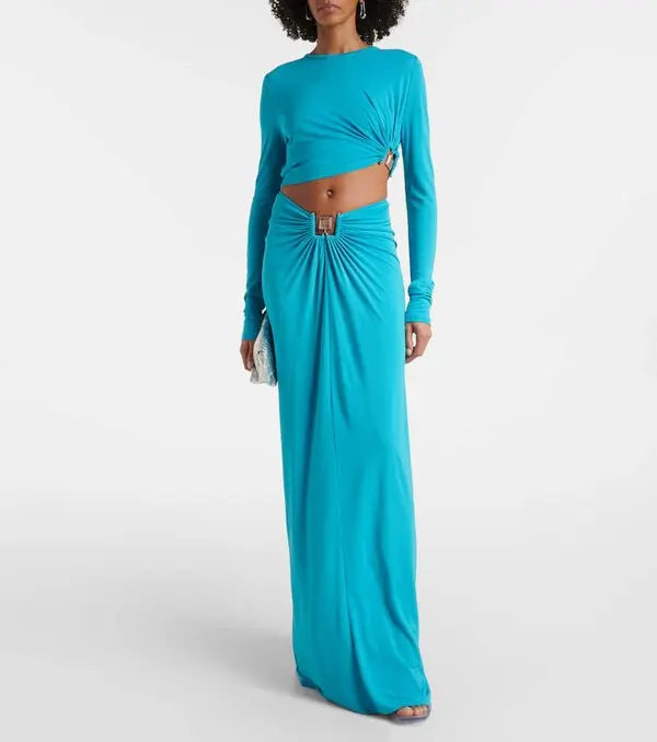 Christopher Esber Embellished Crop Top