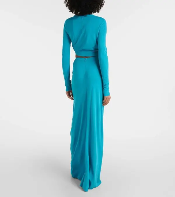 Christopher Esber Embellished Crop Top