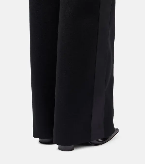 Sacai Leather-trimmed Knee-high Boots