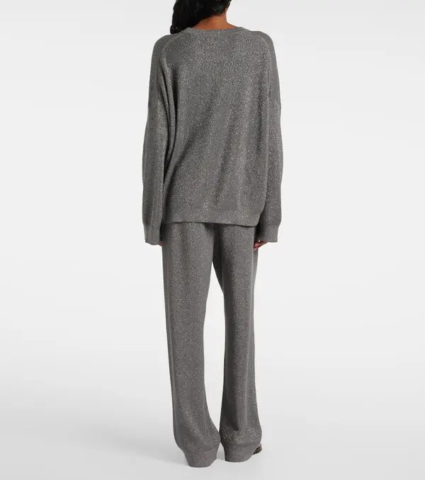 Brunello Cucinelli Cotton-blend Lamé Sweater