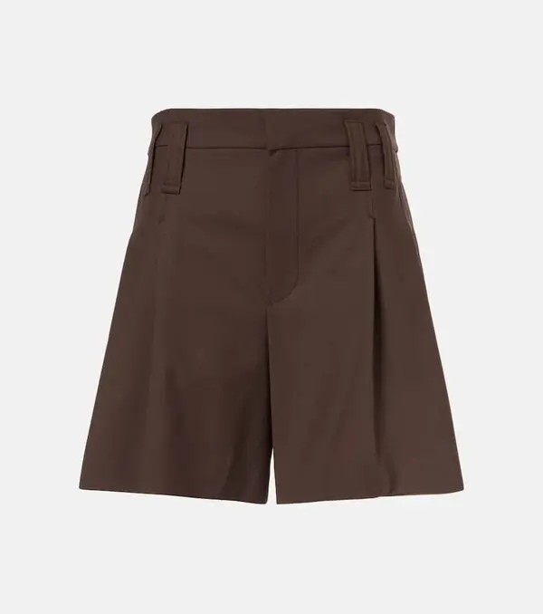 Brunello Cucinelli Monili Wool-blend Bermuda Shorts