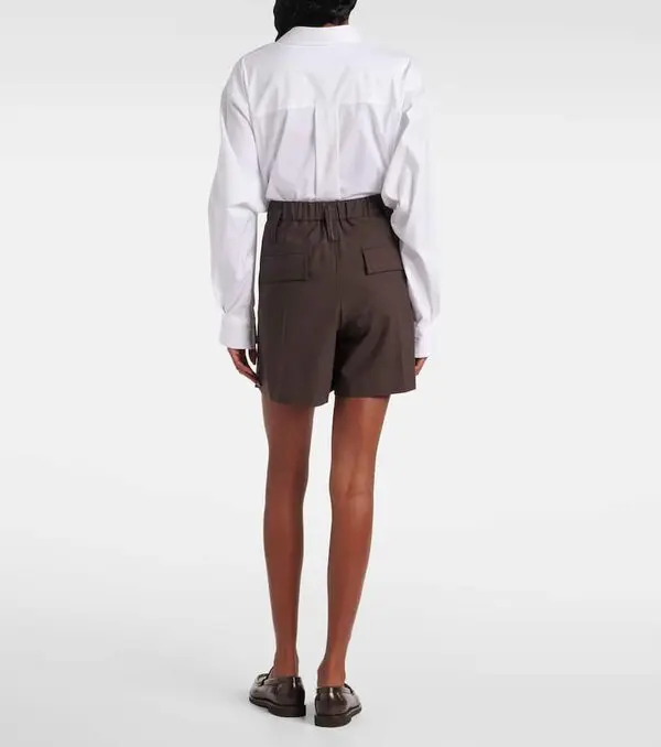 Brunello Cucinelli Monili Wool-blend Bermuda Shorts