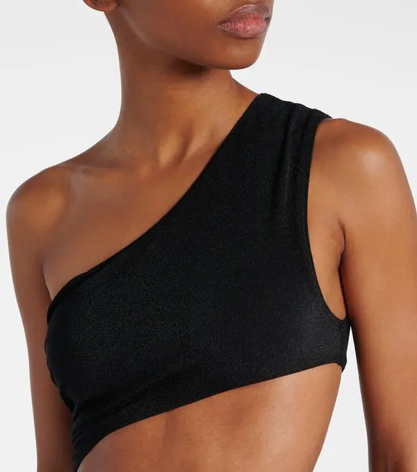 Balmain One-shoulder Cutout Swimsuit
