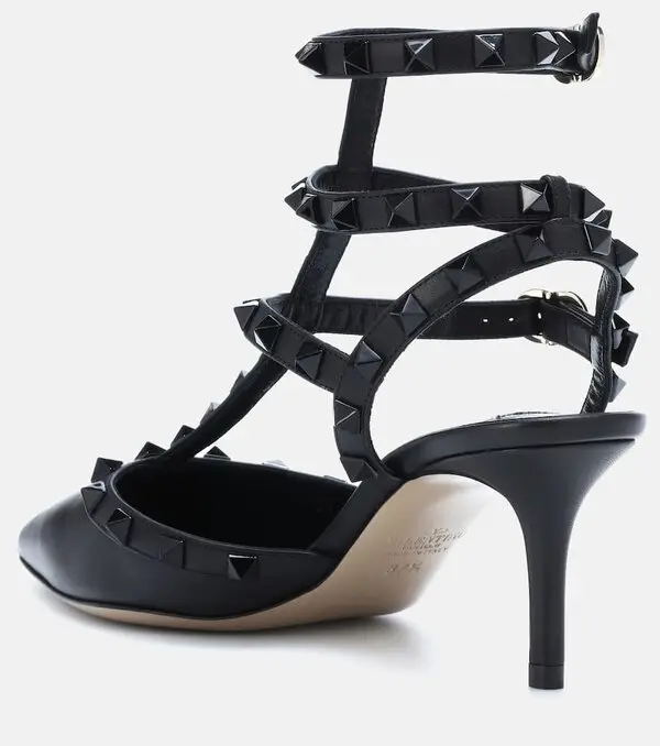 Valentino Garavani Rockstud Leather Pumps - Black
