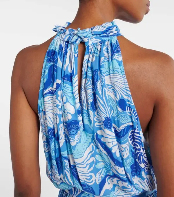 Poupette St Barth Bianca Printed Maxi Dress