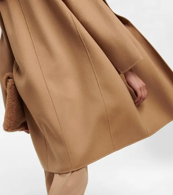 Max Mara Messi Belted Virgin-wool Coat - Beige