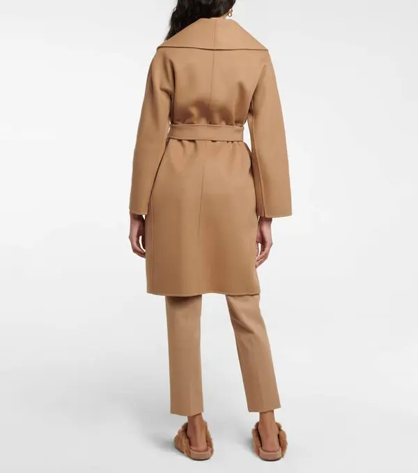 Max Mara Messi Belted Virgin-wool Coat - Beige