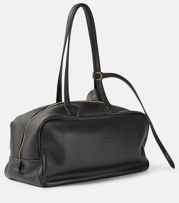 Balenciaga Carrie Medium Leather Bowling Bag