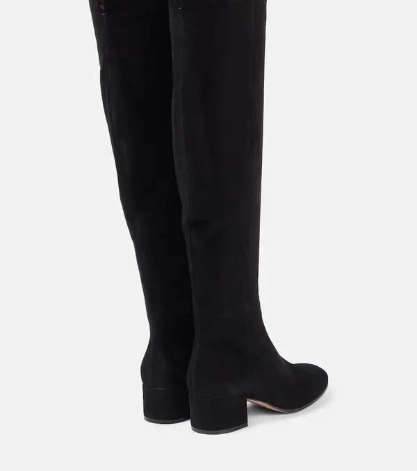 GIANVITO ROSSI Suede Knee-high Boots - Black