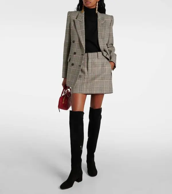 GIANVITO ROSSI Suede Knee-high Boots - Black