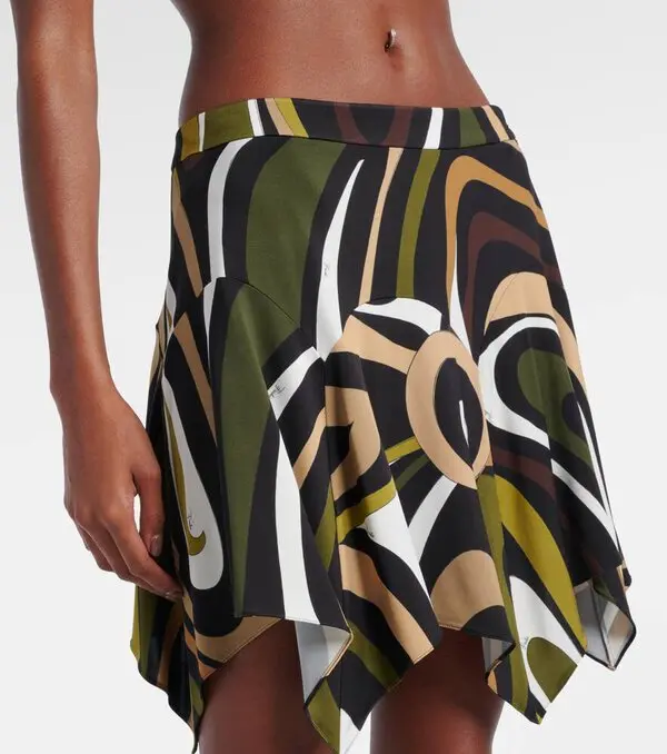 Emilio Pucci Marmo Printed Miniskirt