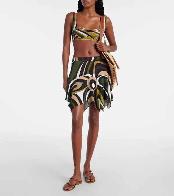 Emilio Pucci Marmo Printed Miniskirt