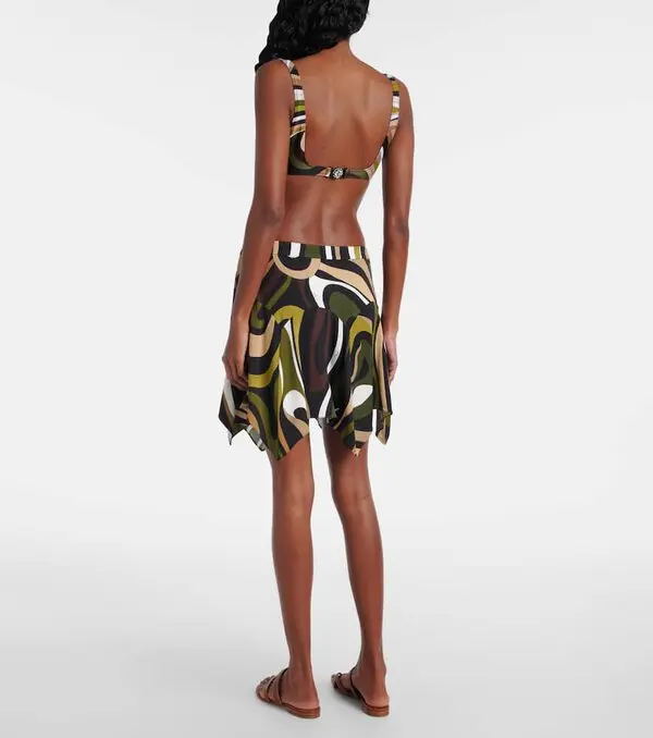 Emilio Pucci Marmo Printed Miniskirt