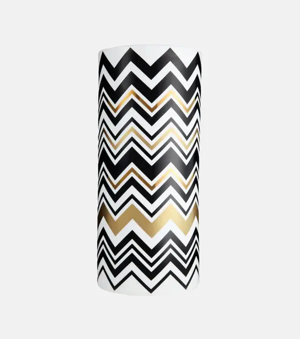 Missoni Zigzag Gold Tall Vase - Multicoloured