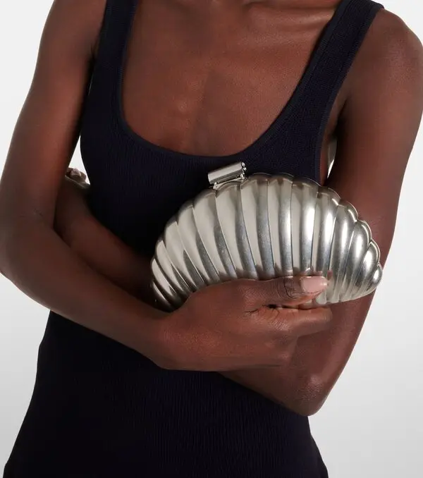 Simkhai Monet Clutch - Silver